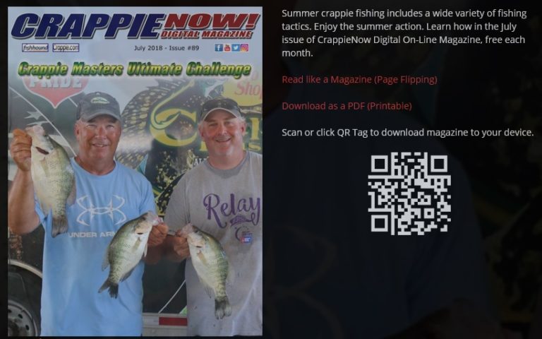 July Edition of CrappieNow is out - Outdoor Enthusiast Lifestyle Magazine